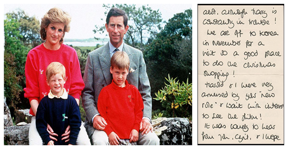 Unseen Letters From Princess Diana Reveal Prince William’s ‘Endless ...